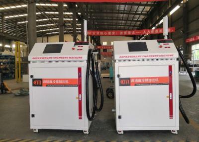China Industrial PLC Refrigerant Charging Machine With Automatic Refrigerant Temperature Compensation for sale