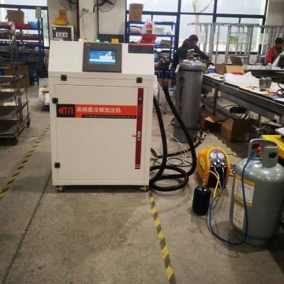 China Auto Ac Recharge Machine Refrigerant Charging Machine For Air Conditioner Production Line for sale