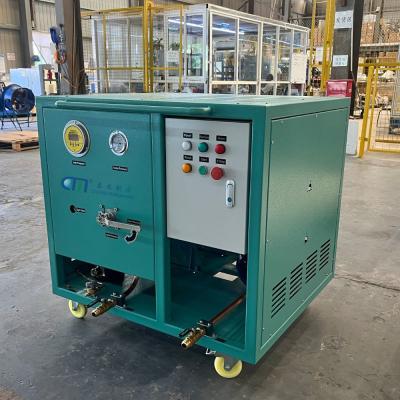 China Oil Less Compressor Low Pressure Refrigerant Recovery Recharge Machine With Water Cooling Design for sale
