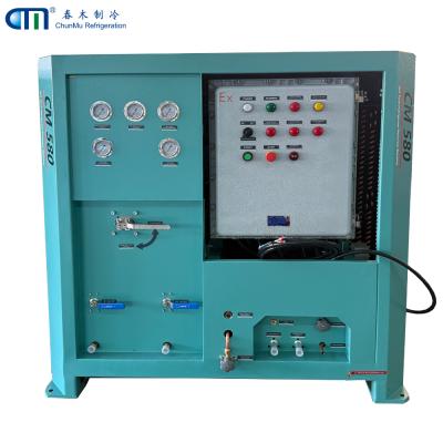 China Oil-less Compressor Refrigerant Recovery Machine For R290 R32 R410A R134a R22 for sale