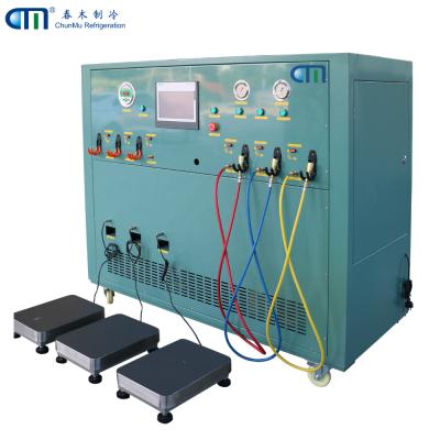 China Multiple-Stations Refrigerant Filling Machine for sub-packaging various refrigerants like R22/R134A/R410A for sale