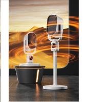 China PTC Fast Heating Shaking Head Fan With Cold Hot Air Circulation for sale
