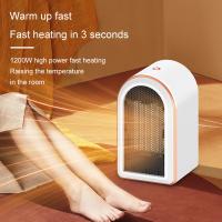 China Battery Powered 1200W PTC Mini Portable Room Electric Fan Heater Fast Winter Heating for sale