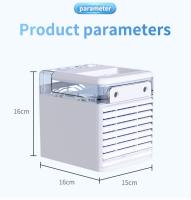 China Desktop Mini Air Cooler 870g ABS Material Dual Spray USB Charging Plug-in Dual Purpose for sale