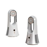 China English Operating Language USB Powered Desktop Fan Large Wind Aromatherapy Leafless Fan for sale