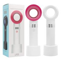 China Portable Handheld USB Charging Fan for Grafted Eyelash Hair Dryer in White Blue Black for sale