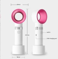 China Portable ABS PC Mini USB Charging Handheld Leafless Fan for Desktop Eyelash Blowing for sale