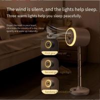 China Power Source usb Rechargeable Floor Standing Fan With Light Portable Desk Table Fan for sale