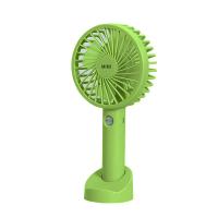 China 1200mAh USB Fan Mini Rechargeable Hand Held Fan with Phone Holder Portable and Powerful for sale