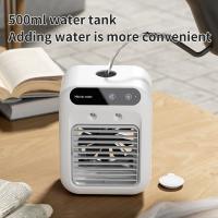 China Desktop Mini Air Condition Fan with Water Cooling and Night Light Net Weight 700g for sale