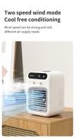 China Desktop Mini Air Condition Fan with Water Cooling and Night Light Net Weight 700g for sale