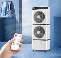 China 14L Double Layer Evaporative Mobile Mechanical Floor Water Air Cooling Fan Air Cooler for sale