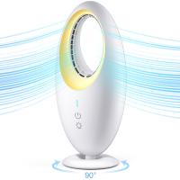 China Rechargeable USB Electric Fan Smart Cooling Bladeless Desk Fan for Garage and Home for sale