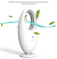 China Rechargeable USB Electric Fan Smart Cooling Bladeless Desk Fan for Garage and Home for sale