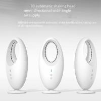 China English Operating Language Mini USB Charging Desktop Night Light Fan with 4000mAh Battery for sale