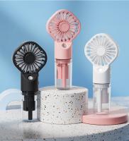 China Household USB 18650 Lithium Battery Powered Water Mist Fan for Home Travel Office for sale