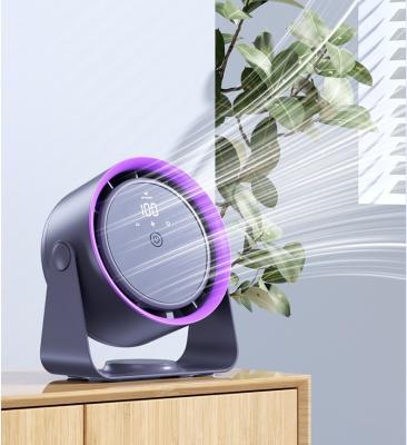 China Cooling Solution 2 in 1 Electric Table Fan with Touch Display Control and 5 Speed Adjust for sale