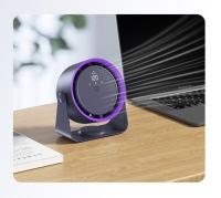 China Cooling Solution 2 in 1 Electric Table Fan with Touch Display Control and 5 Speed Adjust for sale