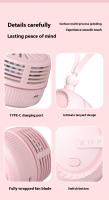 China Electric Power Source Compact 64*64*48mm Hanging Neck Ceiling Fan for High Air Volume for sale