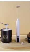 China 800mAh Battery Capacity 304 Stainless Steel Handheld Egg Beater for Kitchen Coffee for sale