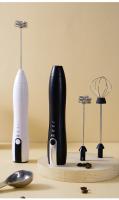 China 800mAh Battery Capacity 304 Stainless Steel Handheld Egg Beater for Kitchen Coffee for sale