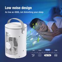 China NO App-Controlled Portable Desktop Evaporative Air Cooler with 7 Color Light and Timing for sale
