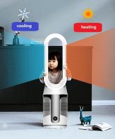 China 20 Inch Bladeless Cooling Heater Tower Fan with Hepa Air Purifier NO Adjustable Height for sale