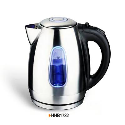 China Hotel Stainless Steel Electric Kettle 1.6-2.0L Capacity 0.26mm/0.3mm/0.32mm Thickness for sale