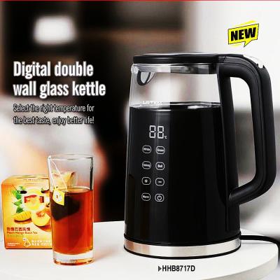 China Mechanical Control Electric Glass Kettle Perfect for Household Tea Time for sale