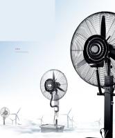 China 26/30 Inch Water Tank Pedastal Mist Fans for Commercial Standing Floor Air Cooler Fan for sale