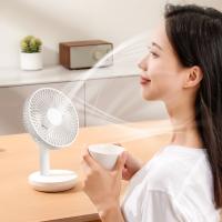 China 3600mAh USB Rechargeable Three Speed Cooling Fans with Night Light Portable and Silent for sale