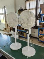 China 32*32*90cm Dimensions Electric LED Display Standing Household Fan with Inkjet Printing Logo for sale
