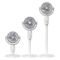 China 24.5*24CM Tower Pedestal Fans USB Charging Smart Timing Shaking Head Air Circulation Fan for sale