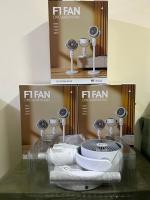 China 24.5*24CM Tower Pedestal Fans USB Charging Smart Timing Shaking Head Air Circulation Fan for sale