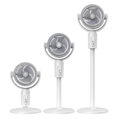 China FLOOR Installation 4000mA USB Rechargeable Floor Standing Fan with Adjustable Height for sale