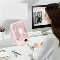 China Adjustable Height Mini Office Fan Portable USB Rechargeable for Summer Camping Office for sale
