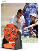 China 6-inch Portable Outdoor Rechargeable Ceiling Fan with LED Light and NO Remote Control for sale