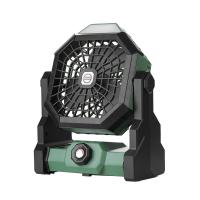 China Summer Portable Outdoor Rechargeable Battery Camping Fan with LED Light Private Mold NO for sale