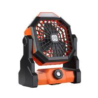 China Portable 6-inch Wind Rechargeable Outdoor Tent Camping Fan With Lighting and Durable for sale