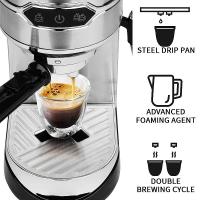 China Portable Electric Espresso Coffee Machine Made of Stainless Steel for Home and Office for sale