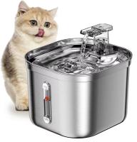 China OEM 2.2l Stainless Steel Cat Water Feeder Electric Smart Pet Water Dispenser Logo OEM for sale