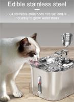China OEM 2.2l Stainless Steel Cat Water Feeder Electric Smart Pet Water Dispenser Logo OEM for sale