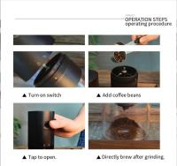 China Electric Coffee Bean Grinder Machine with Cleaning Cycle and USB Rechargeable Portable for sale