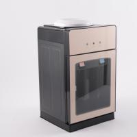 China Metal Tempered Glass Material Electric Hot Cold Table Water Dispenser for Home and Office for sale