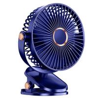 China USB Rechargeable 6 Inch Portable Fans With Night light 720 Rotate Personal Clip Fan For Home Office for sale