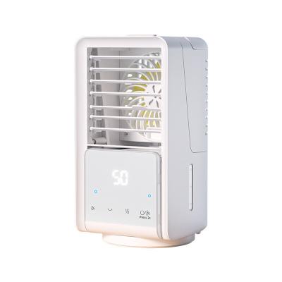 China USB Water Cooling Fan Small Table Air Cooler with 3 Wind Modes Low/Med/High 14*14*26CM for sale