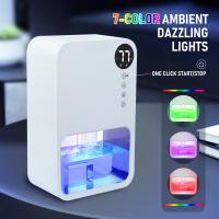 China Smart Mini Dehumidifier with 1100ml Water Tank and 7 Colorful Lights For Home Comfort for sale