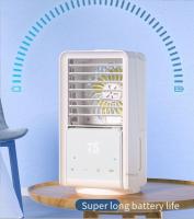 China Portable Rechargeable Air Cooler Quiet Desk Cooling Fan for Home Office Outdoor Indoor for sale