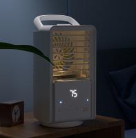China Portable 4000mAh Air Fan Cooler Mini Power Supply 9W Small Air Conditioners For Home Rechargeable for sale
