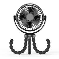 China Mini Cooling Fan for Baby Portable 3 Rotary Vane Stroller Fan Clip-on USB Rechargeable for sale